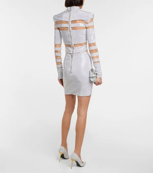 Balmain Embellished Miniskirt