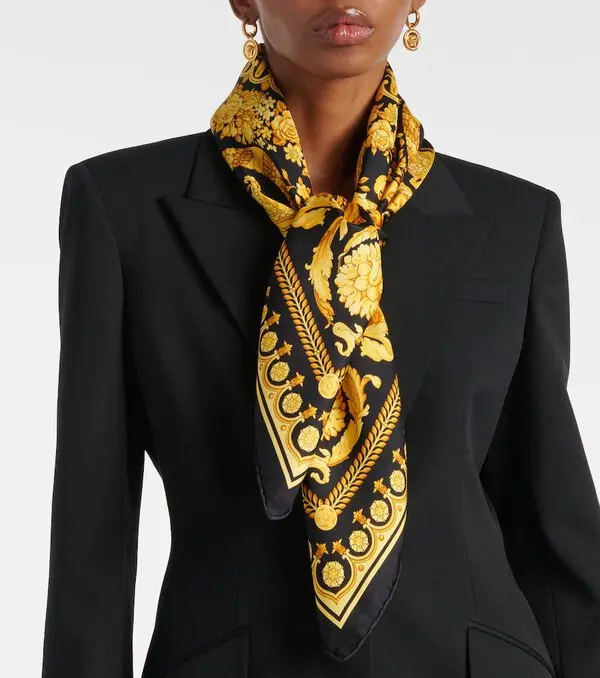 Versace Barocco Silk Scarf