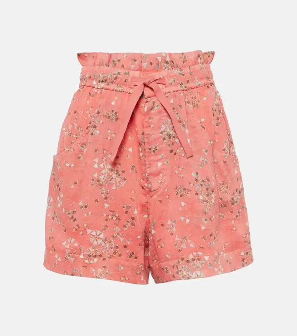 Isabel Marant Étoile Ceyane Floral Cotton And Silk Shorts - Multicoloured
