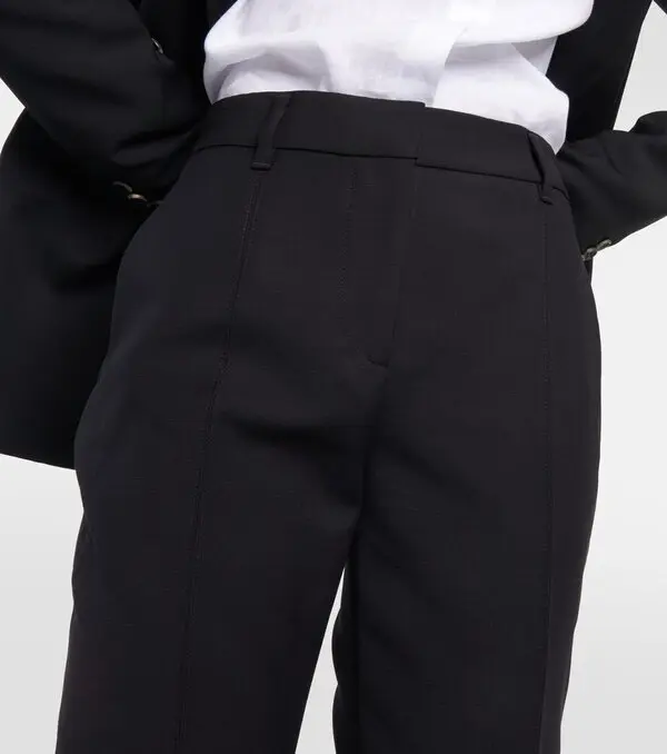 Gabriela Hearst High-rise Straight Wool Trousers