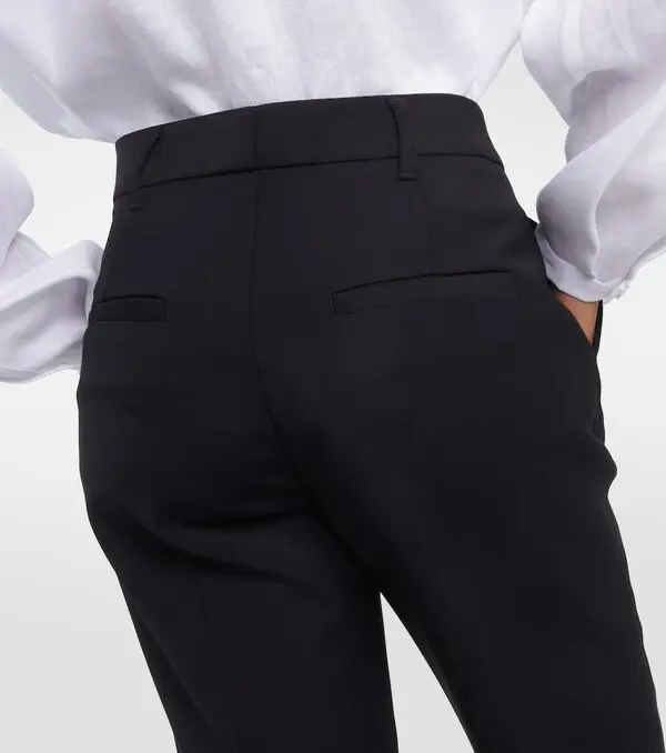 Gabriela Hearst High-rise Straight Wool Trousers