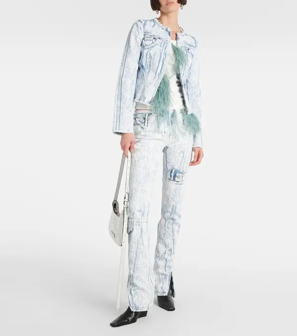 Acne Studios Printed Denim Jacket