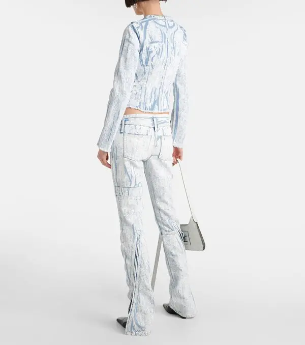 Acne Studios Printed Denim Jacket