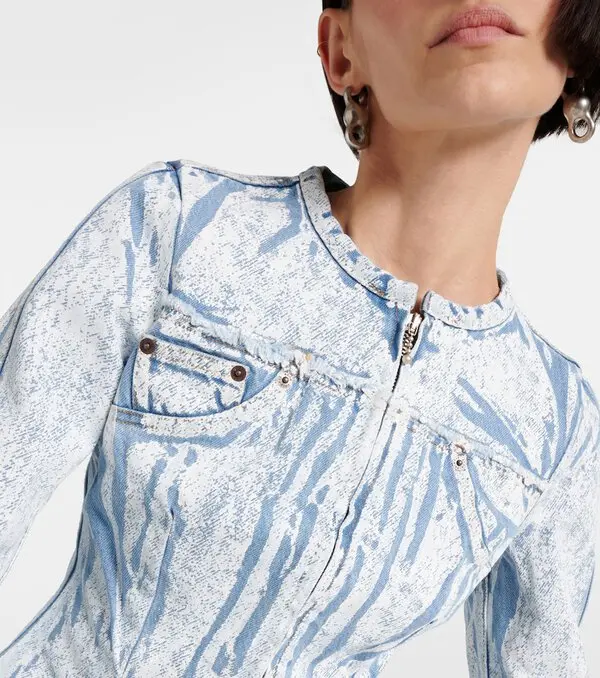 Acne Studios Printed Denim Jacket
