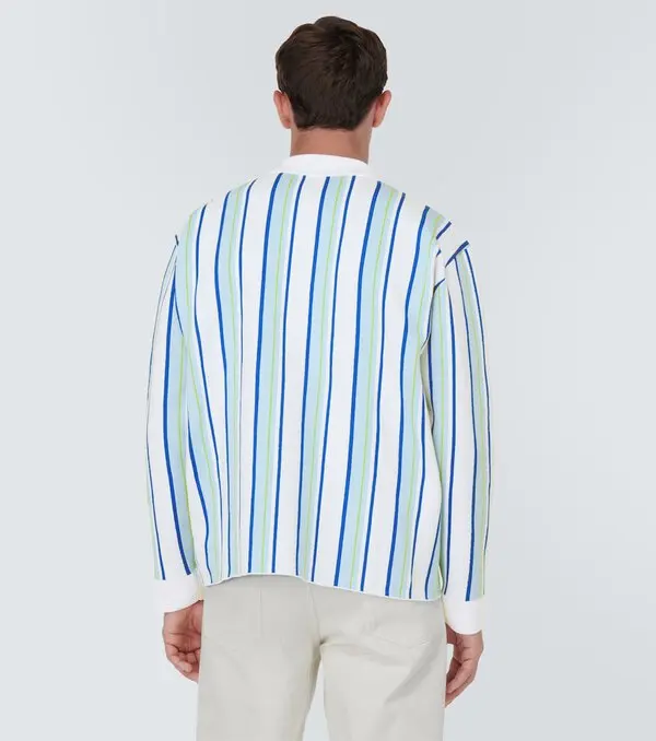 Jacquemus La Chemise Maille Polo Striped Shirt