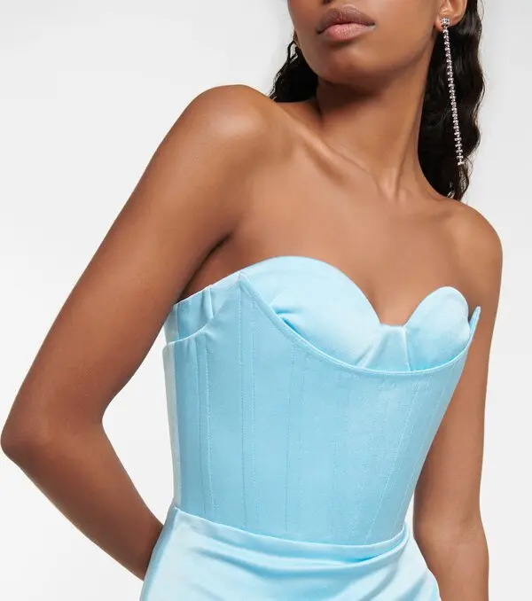 Alex Perry Honore Satin Maxi Dress