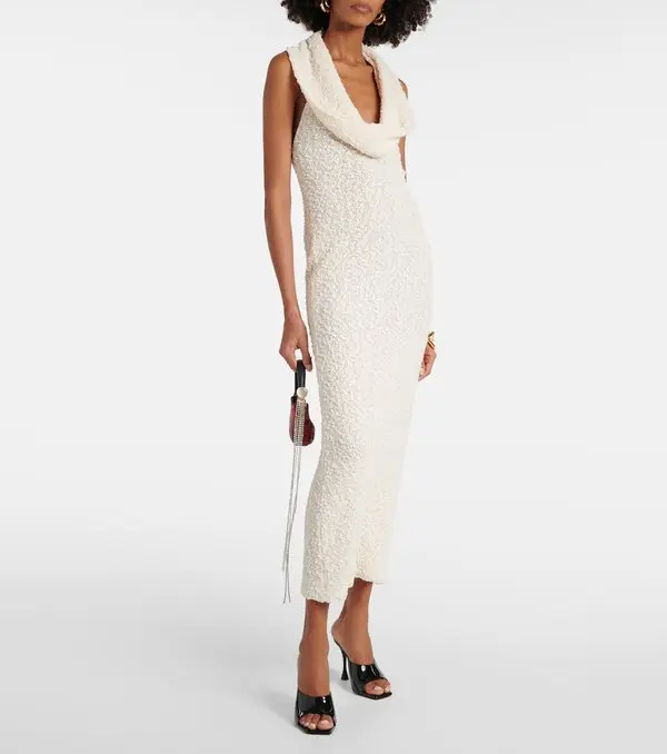 Magda Butrym Cotton-blend Bouclé Midi Dress