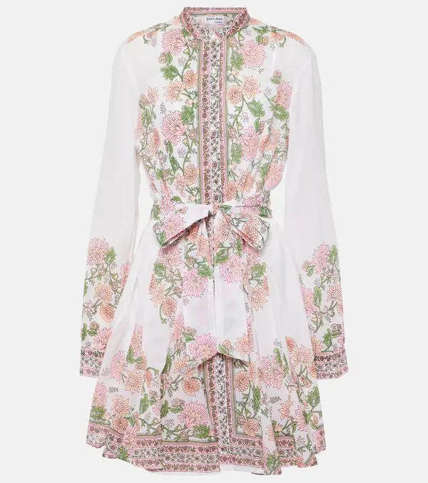 JULIET DUNN Floral Cotton Mini Dress - Multicoloured