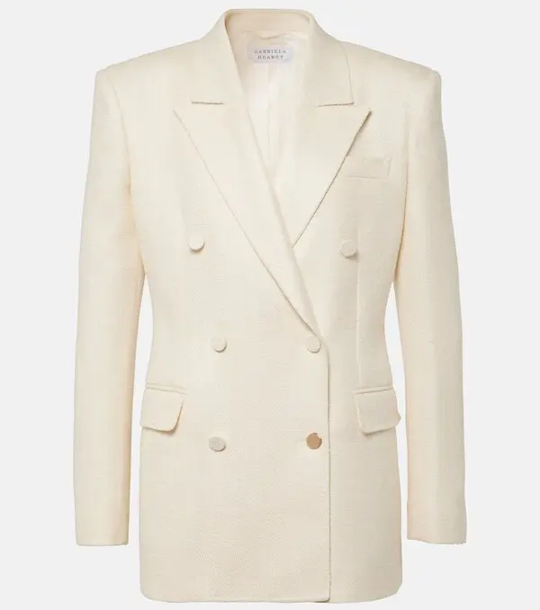 Gabriela Hearst Gavin Double-breasted Blazer - White