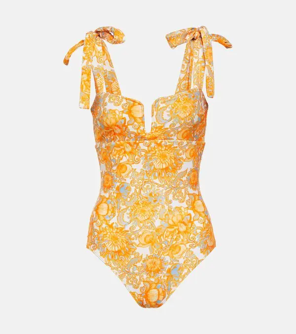 La DoubleJ Barbarella Floral One-piece Swimsuit