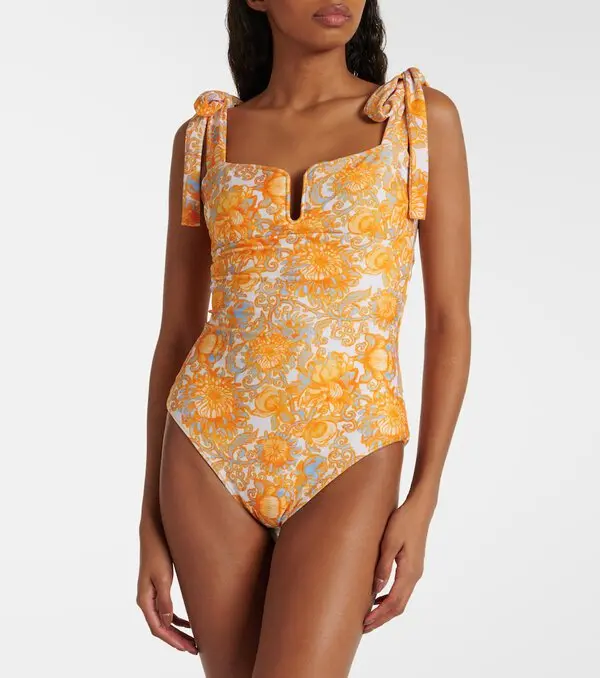 La DoubleJ Barbarella Floral One-piece Swimsuit