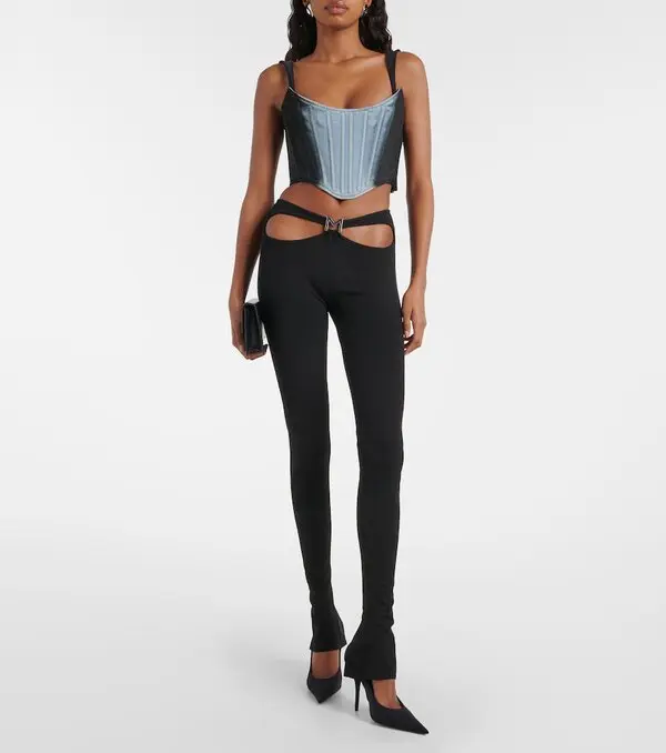 MUGLER Cutout Leggings