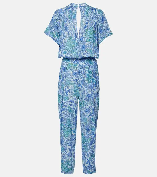 Poupette St Barth Printed Viscose Jumpsuit - Multicoloured