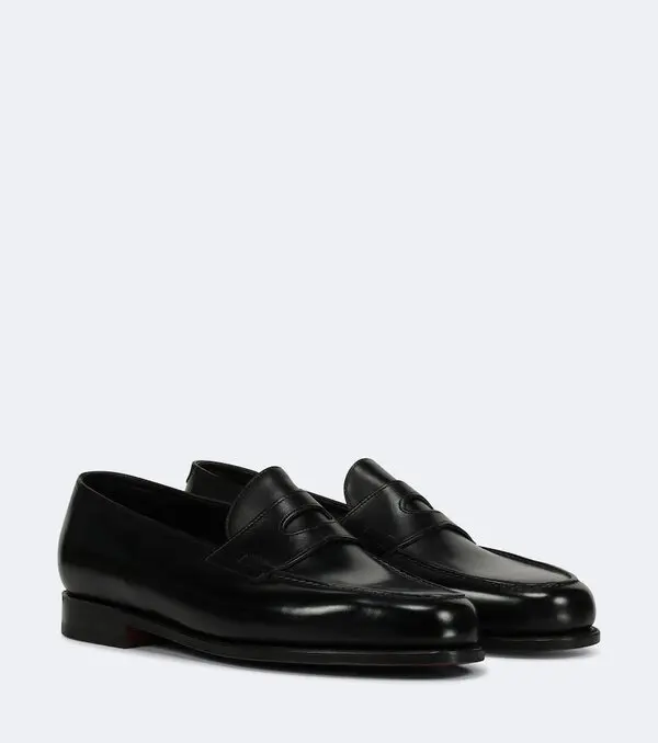 John Lobb Lopez Leather Loafers