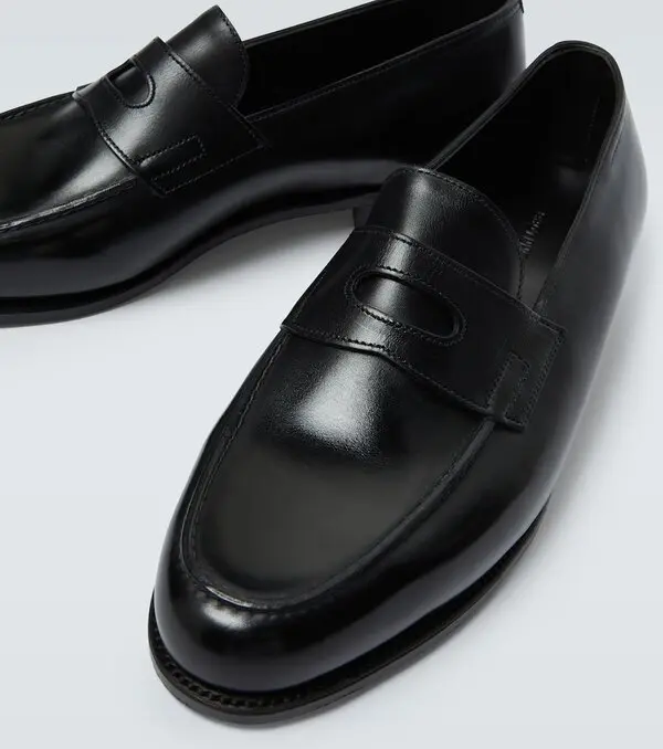 John Lobb Lopez Leather Loafers