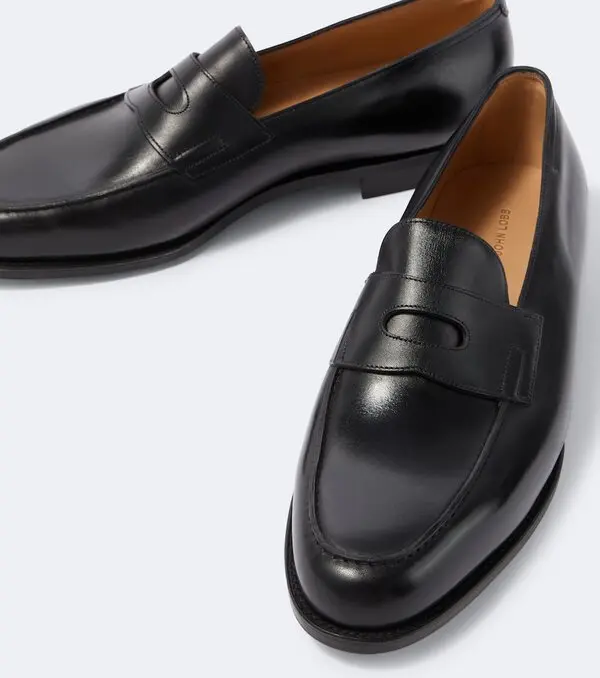 John Lobb Lopez Leather Loafers