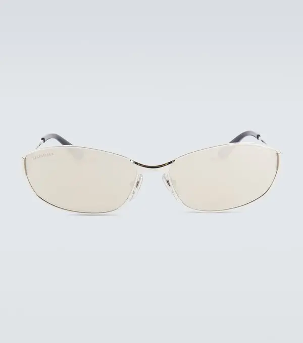 Balenciaga Mercury Oval Sunglasses - Silver