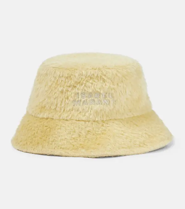 Isabel Marant Étoile Denji Embroidered Bucket Hat - Beige