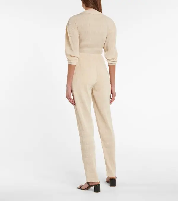 TOTEME Smocked High-rise Slim Pants