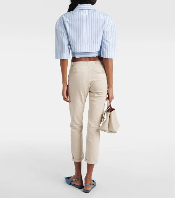 Ag Caden Mid-rise Tapered Twill Pants