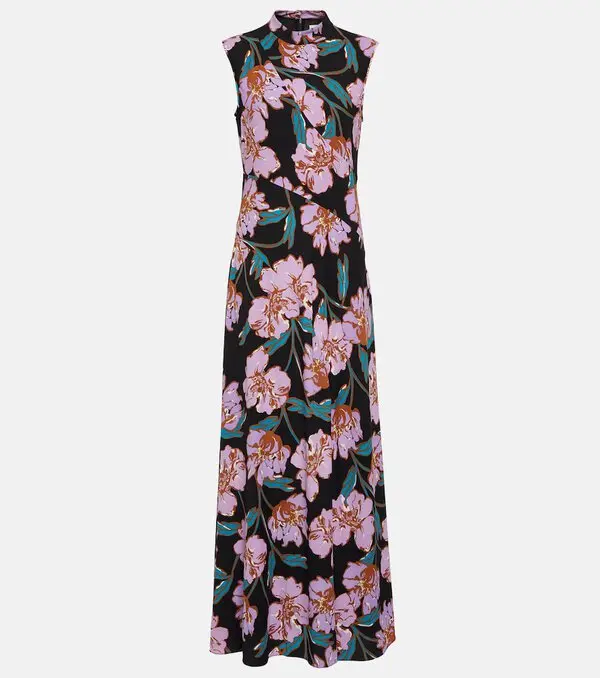 Diane Von Furstenberg Edie Floral Maxi Dress - Multicoloured
