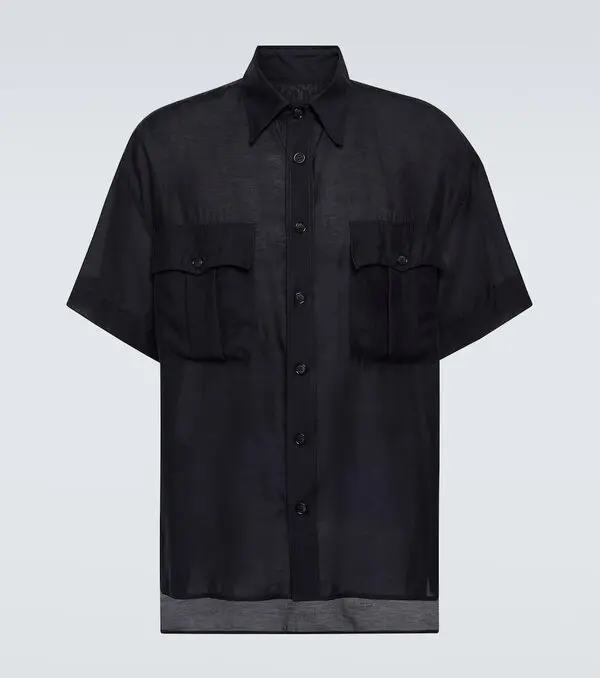 Giorgio Armani Jersey Bowling Shirt