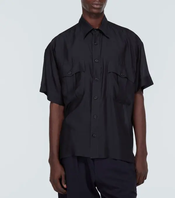 Giorgio Armani Jersey Bowling Shirt