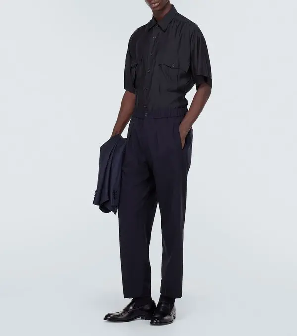 Giorgio Armani Jersey Bowling Shirt