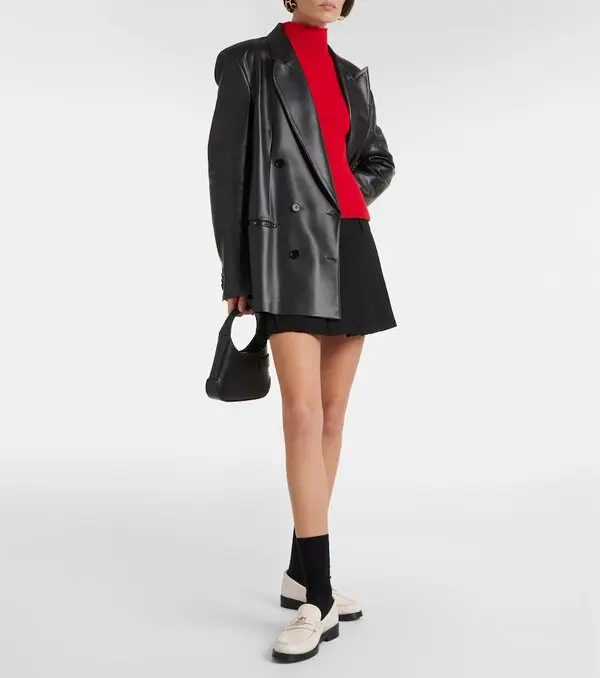 JIMMY CHOO Addie Logo Leather Loafers