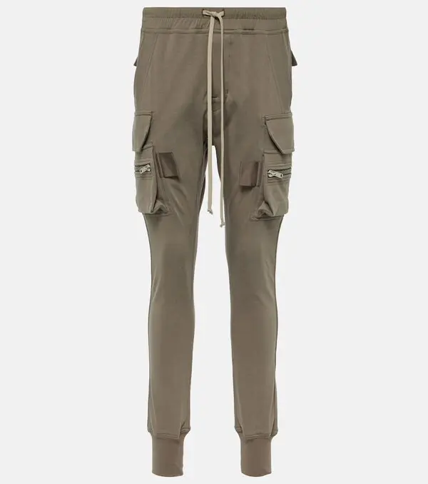 Rick Owens High-rise Cotton Skinny Cargo Pants
