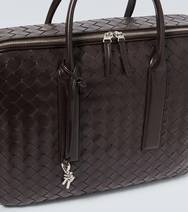 Bottega Veneta Getaway Intrecciato Leather Briefcase