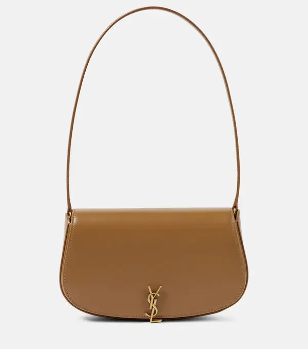 Saint Laurent Voltaire Mini Leather Shoulder Bag - Brown