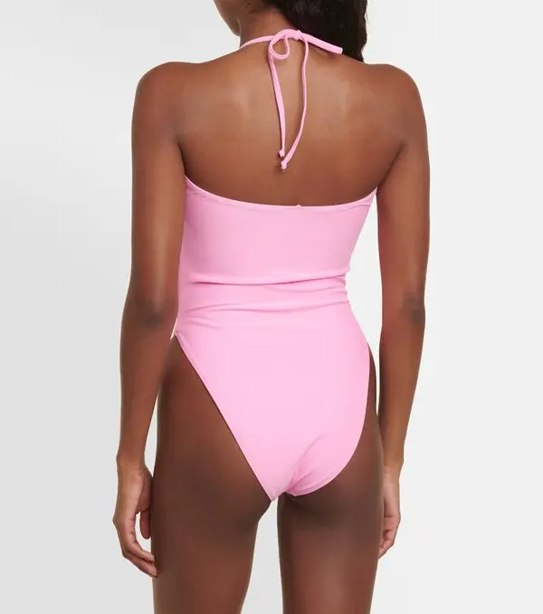 SAME Rose Cutout One-piece Swimsuit