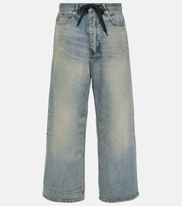 Balenciaga Mid-rise Wide-leg Jeans - Blue
