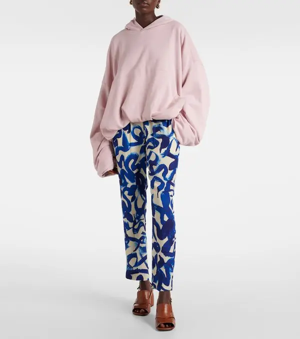 Dries Van Noten Printed Slim Trousers