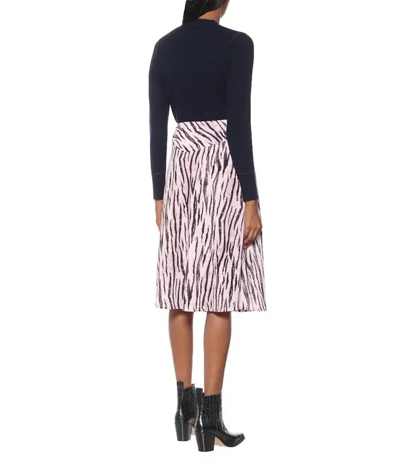 Baum Und Pferdgarten Senga Tiger-print Midi Skirt - Pink
