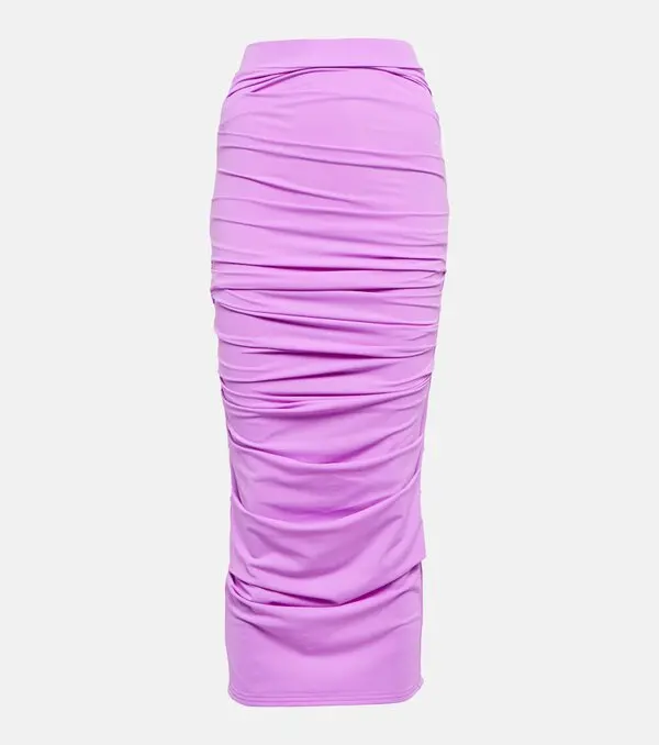 Alex Perry Regan Midi Skirt - Purple