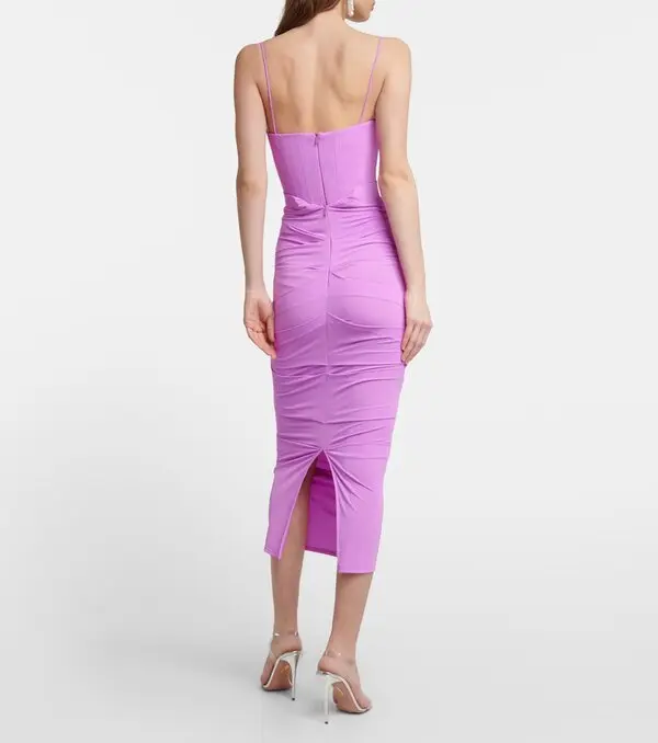 Alex Perry Regan Midi Skirt - Purple