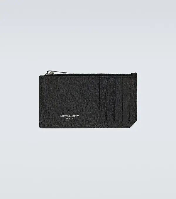 Saint Laurent Leather Id Card Case