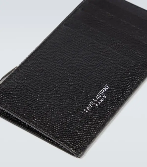 Saint Laurent Leather Id Card Case