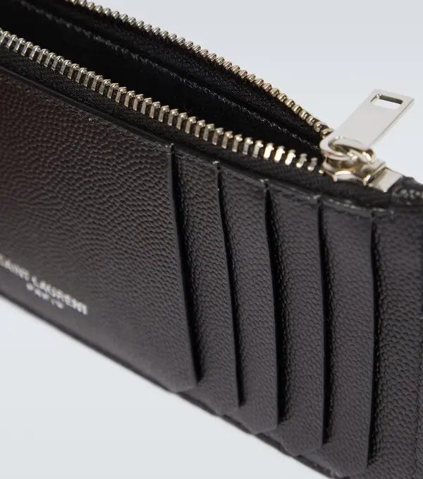 Saint Laurent Leather Id Card Case