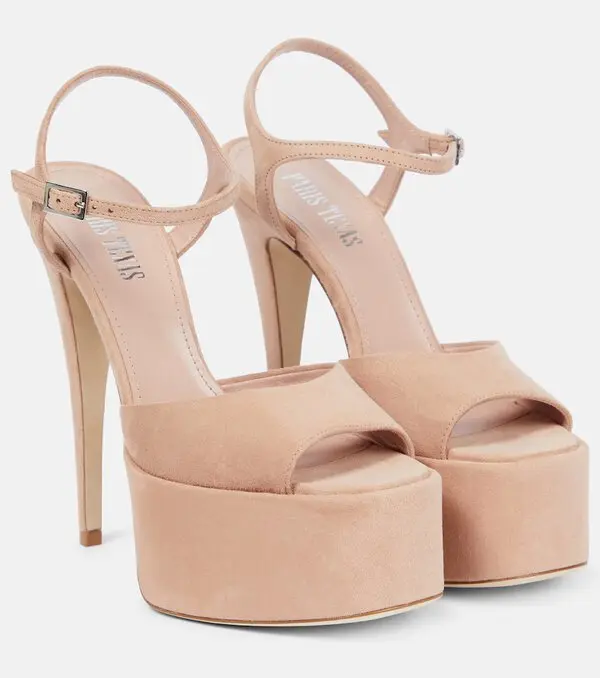Paris Texas Pamela Suede Sandals - Pink