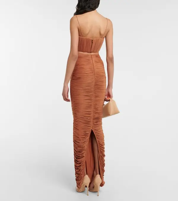 Alex Perry Preston Ruched Top