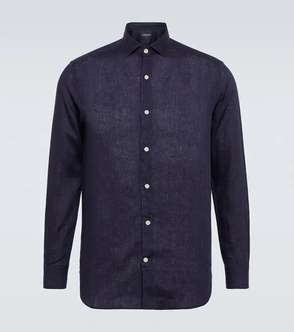 Frescobol Carioca Long-sleeved Linen Shirt