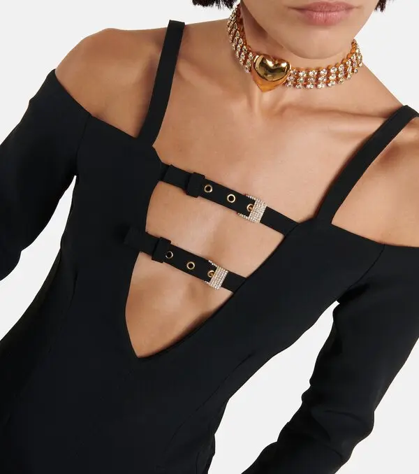 Blumarine Embellished Mini Dress