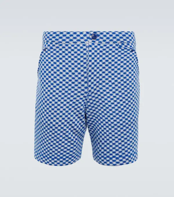 GOD'S TRUE CASHMERE Checked Cashmere Bermuda Shorts