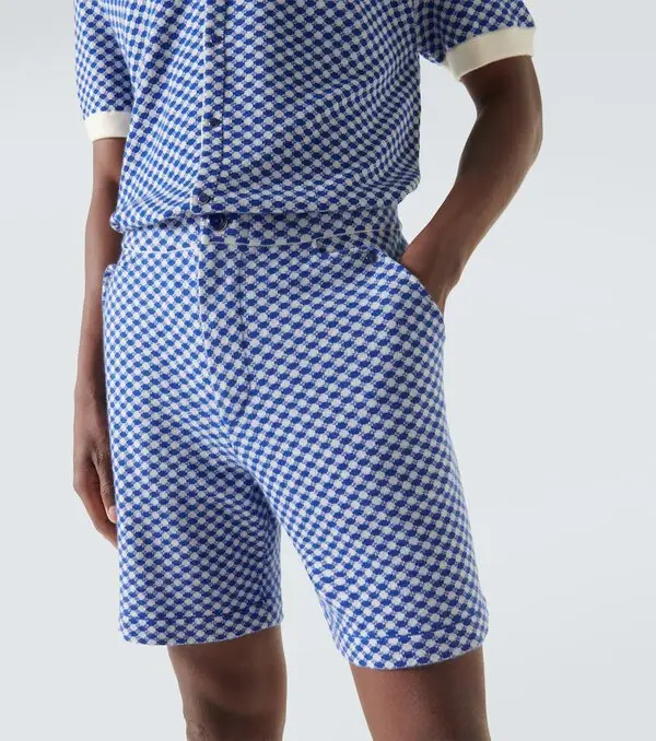 GOD'S TRUE CASHMERE Checked Cashmere Bermuda Shorts