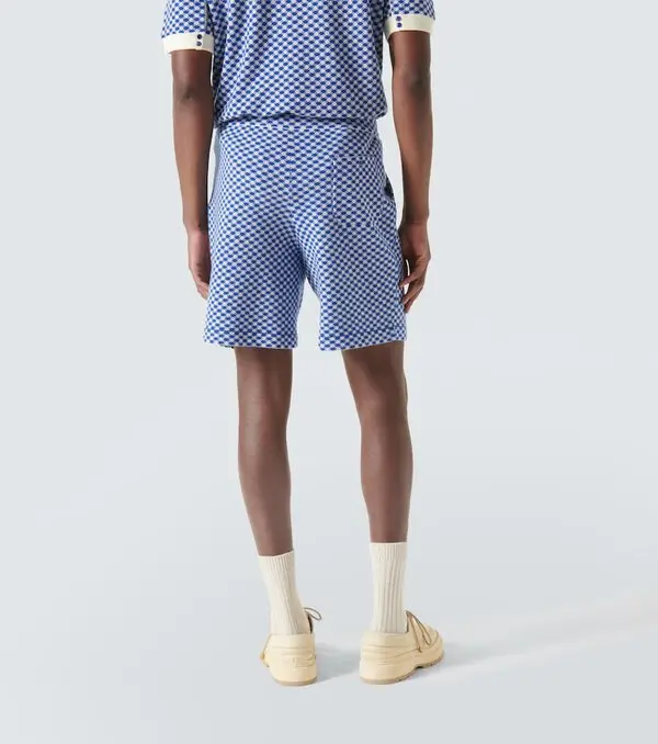 GOD'S TRUE CASHMERE Checked Cashmere Bermuda Shorts