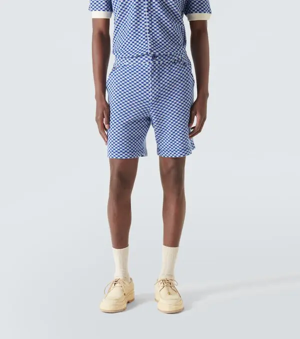 GOD'S TRUE CASHMERE Checked Cashmere Bermuda Shorts