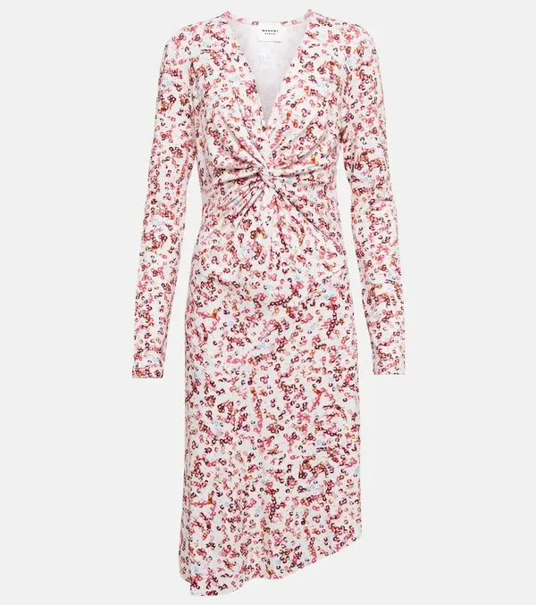 MARANT ETOILE Printed Jersey Midi Dress